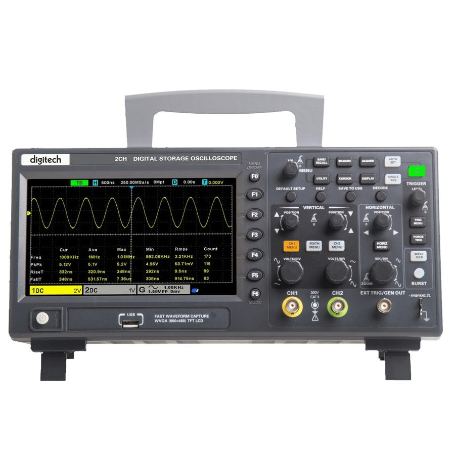 Oscilloscope (2 channel 100MHz Digital Oscilloscope) – Science with Mat ...