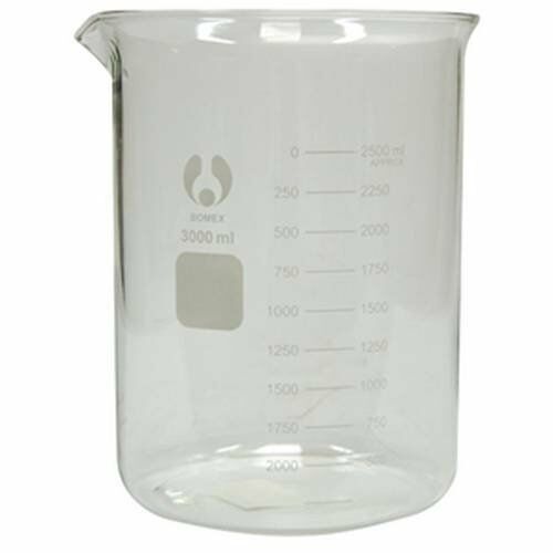 Glassware ~ Beaker 3000mL (Borosilicate Glass Graduated) – Science with ...