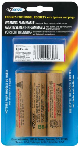 Rocketry ~B6-4 Rocket Engines (3 Pack) – Science with Mat PTY LTD ABN ...