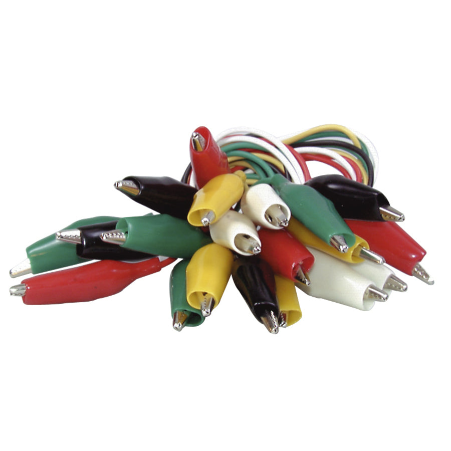 Electromagnetism ~ Heavy Duty Electrical Leads x10 50cm long with Alli ...