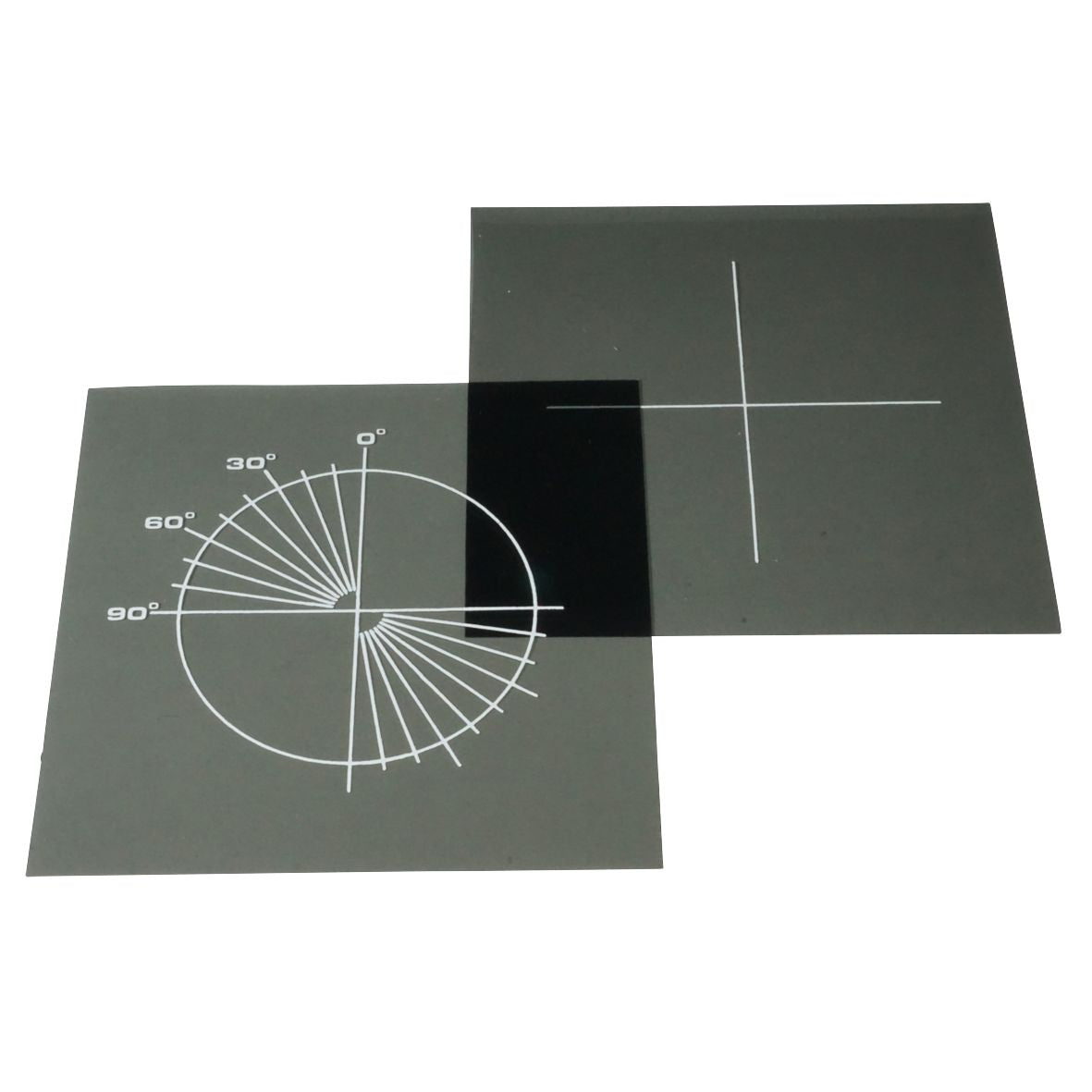 Light ~ Polaroid Filter 100x100mm Square with Circular Scale (pair ...